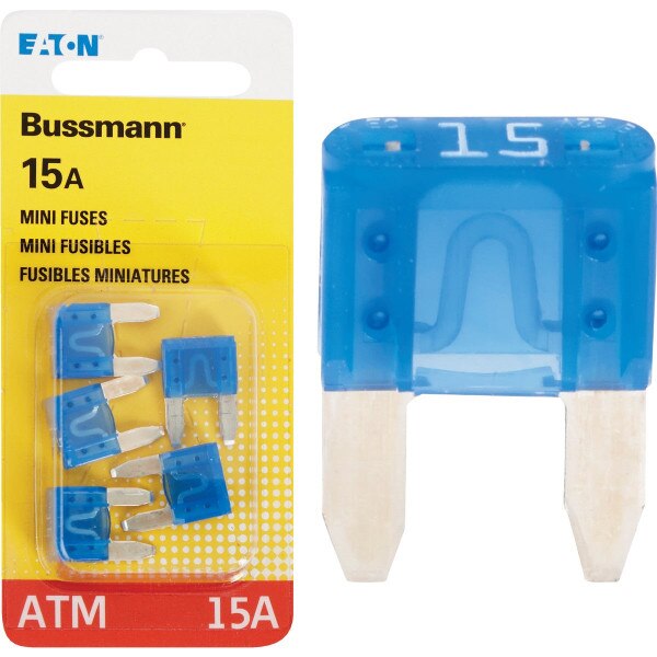 BP/ATM-15-RP Bussmann 15-Amp 32-Volt ATM Blade Mini Automotive Fuse (5 ...