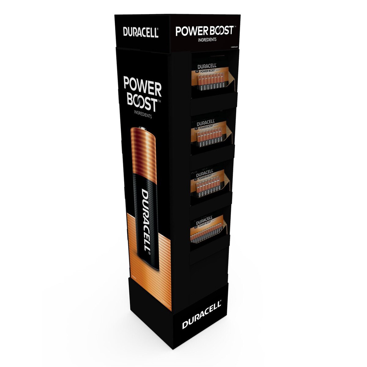 41333-03986 Duracell Coppertop Tower Floor Stand Display - 44 Count, AA ...