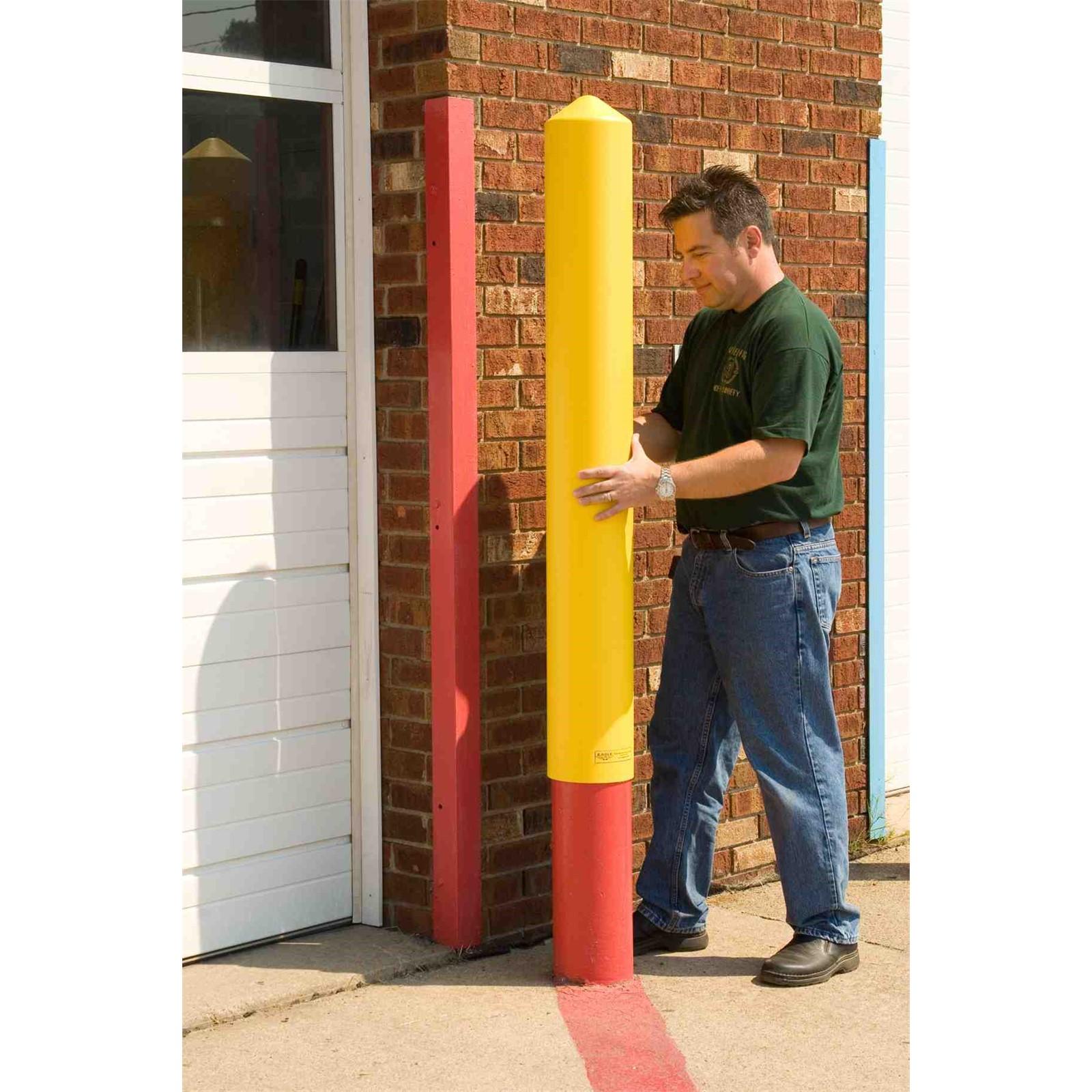 1736 Eagle,6" Bumper Post Sleeve-Smooth Sided-Yellow