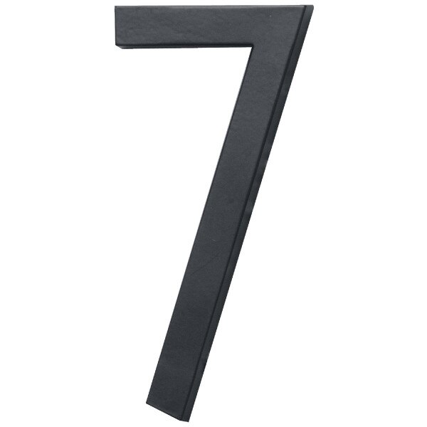 FM-6/7 Hy-Ko Architectural Series 6 In. Satin Black House Number Seven