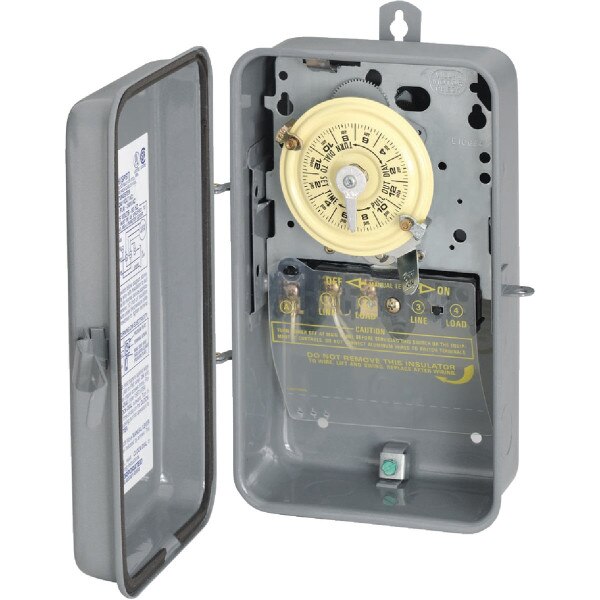 T101RD89 Intermatic 40A 120V 4000W Gray Mechanical Outdoor Timer