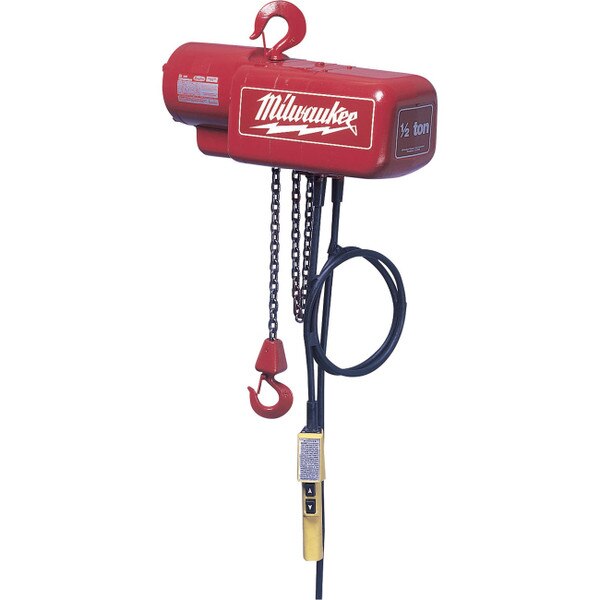 9565 Milwaukee HOIST 1 TON ELECTRIC 10ft