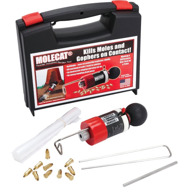 100 Molecat Powder-Actuated Tool Mole & Gopher Killer Kit