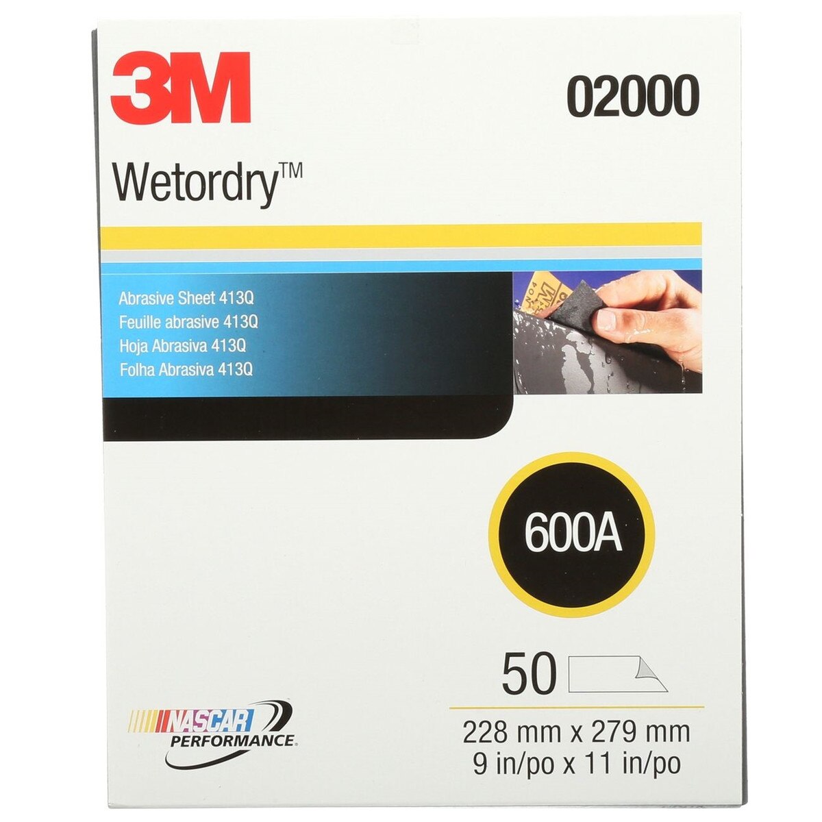 51144-02000 3M Wetordry Tri-M-ite Sheet,9"x11",600A