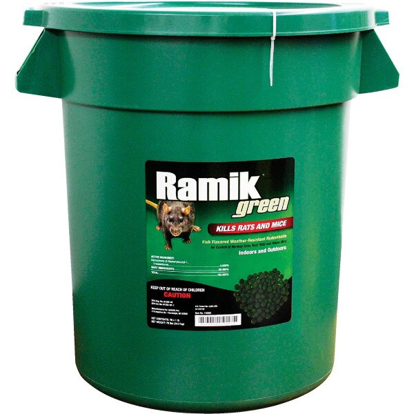 116339 Ramik Green Pellet Rat And Mouse Poison (15-Pack)