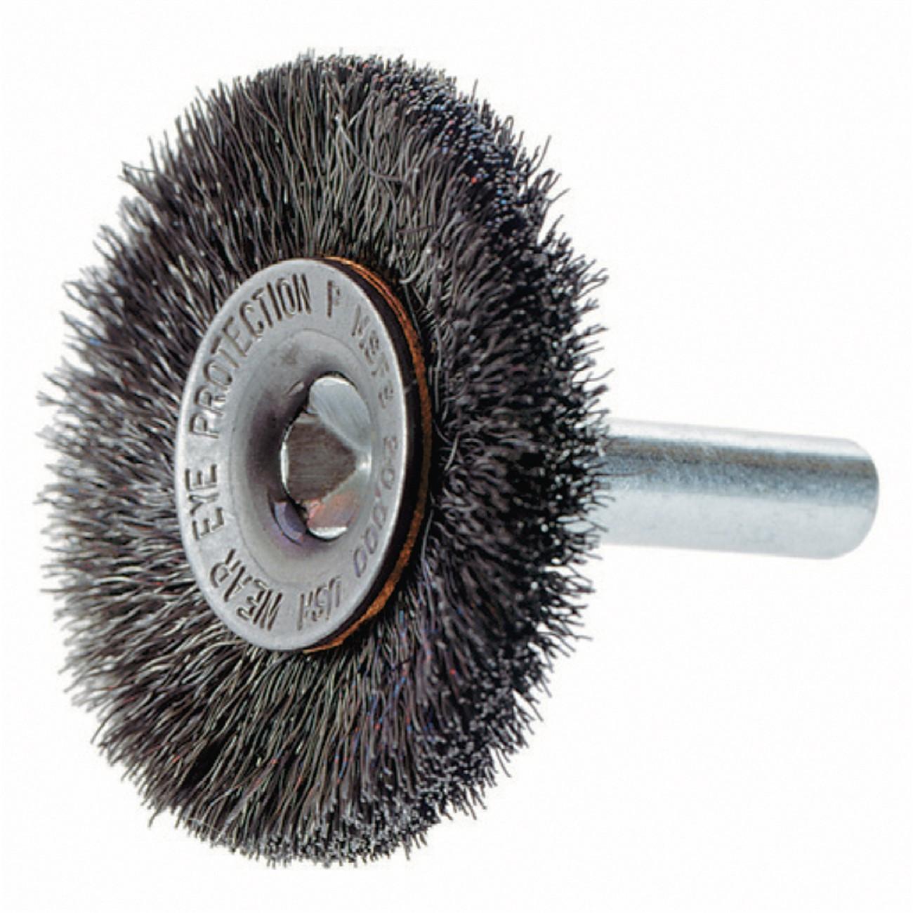16475 Osborn Shank Wire Wheel Brush, Crimped Wire, 2" Brush Diameter