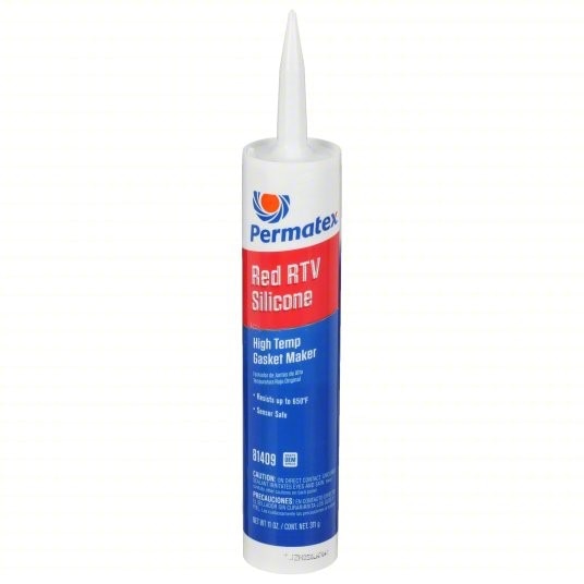 Permatex 81409 11 Oz. High-Temp Red RTV Silicone Gasket Maker