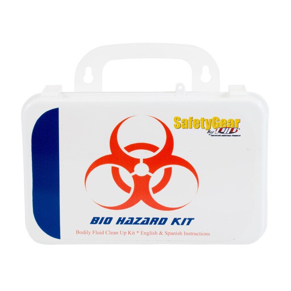 299-13215 PIP Bloodborne Pathogen Kit,Bio Hazard,Plastic Box,Gasketed