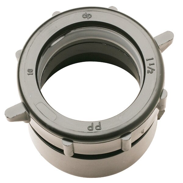 BH96530 1-1/2 In. x 1-1/2 In. Black Plastic Waste Adapter