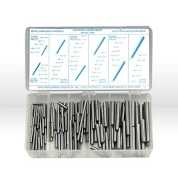 12907 Precision Taper Pins,100 PC,Assortment