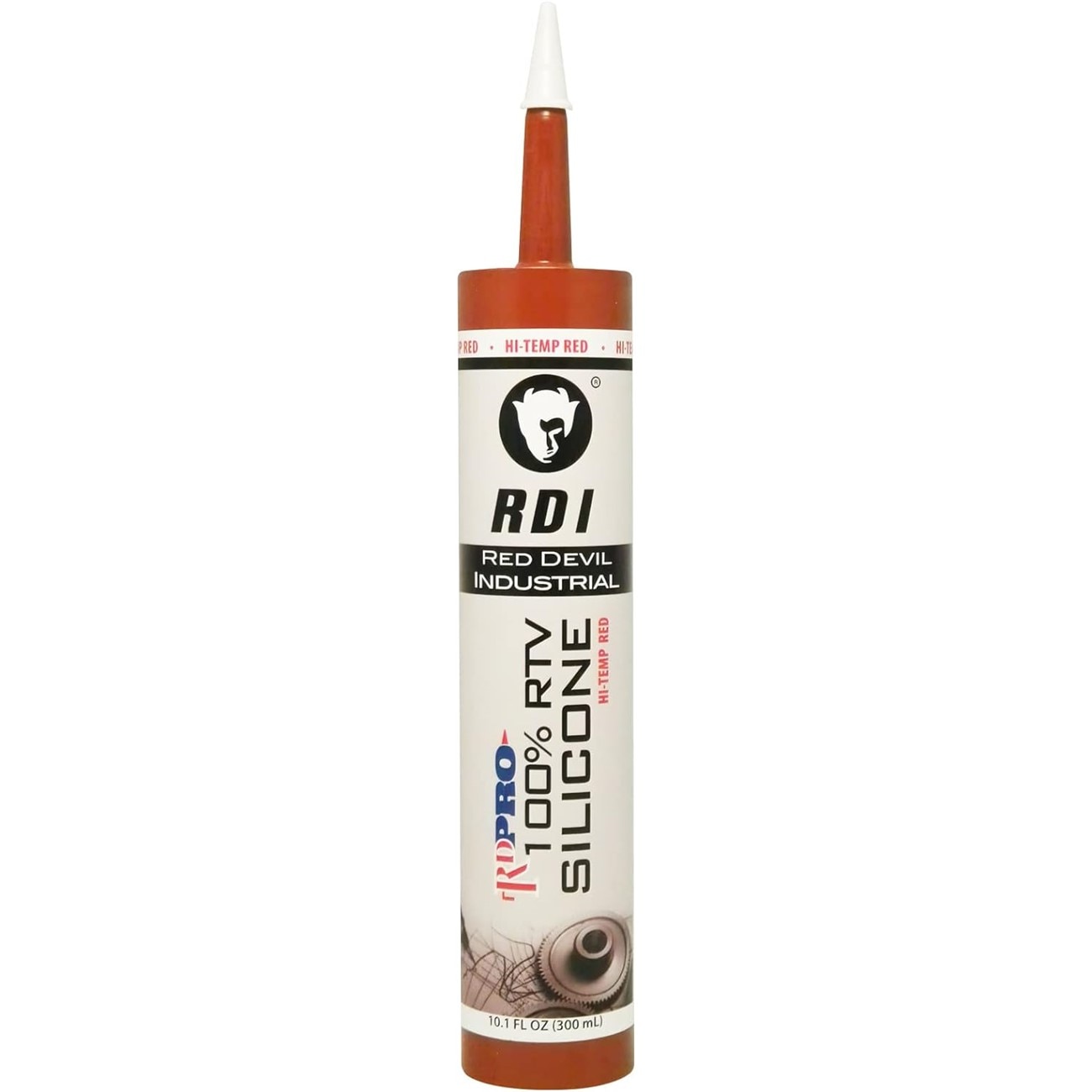 08090I Red Devil Heat Resistant Silicone,Red,10.1 fl oz Cartridge