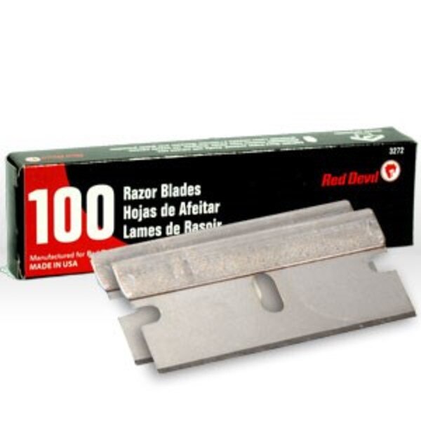 3272 Red Devil Utility Knife Blades,Single Edge Scraper Blades