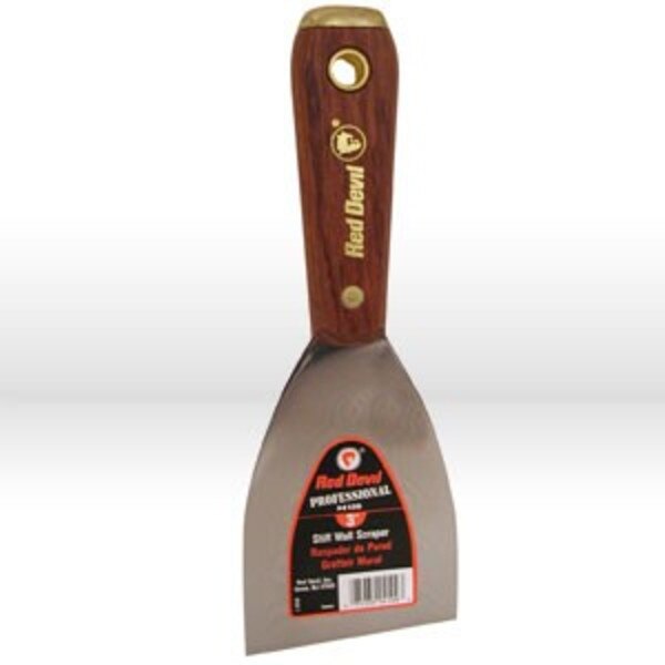 4109 Red Devil Scraper,3" STIFF WALL SCRAPER