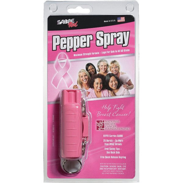 HC-NBCF-01 Sabre Red 0.54 Oz. Pink Self-Defense Pepper Spray