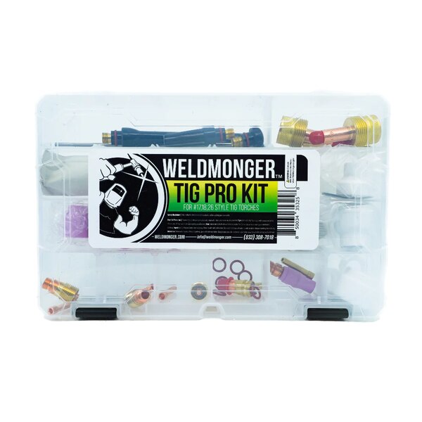 Weldmonger® WM-TIGPRO-17 TIG PRO Kit for 17/18/26 Style Torches