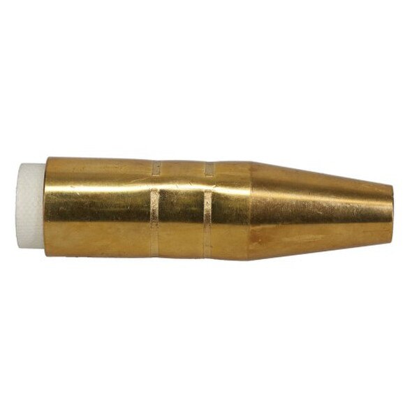 XTRweld 4295 Tapered MIG Nozzle for Bernard Style, Brass, 3/8