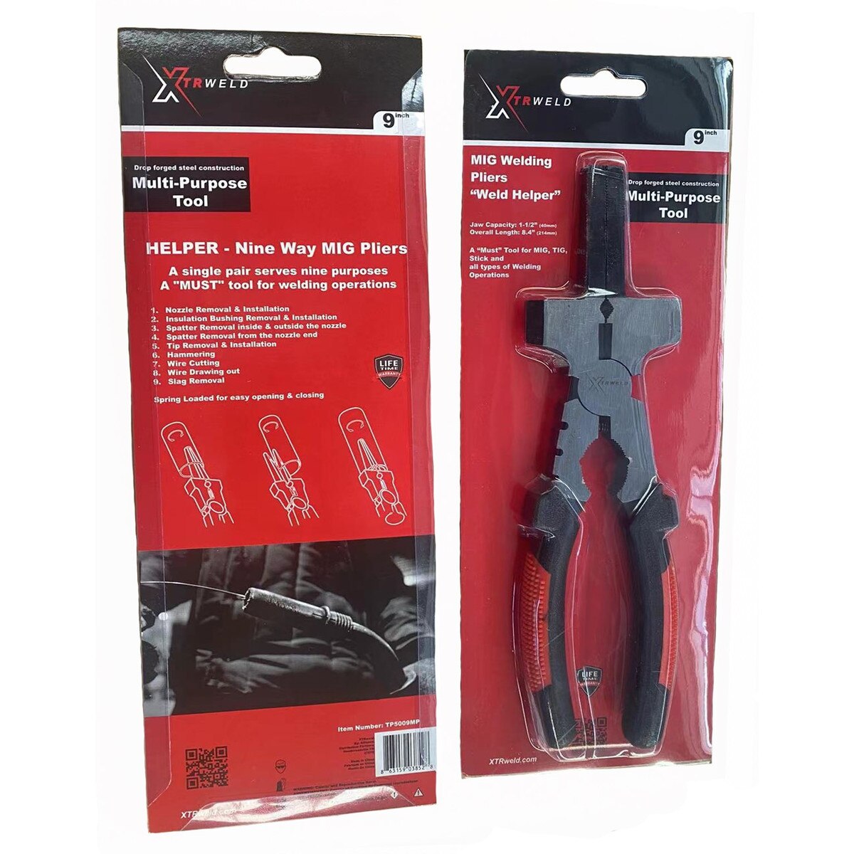 TP5009MP XTRweld Multipurpose MIG Pliers, Welpers, 9in